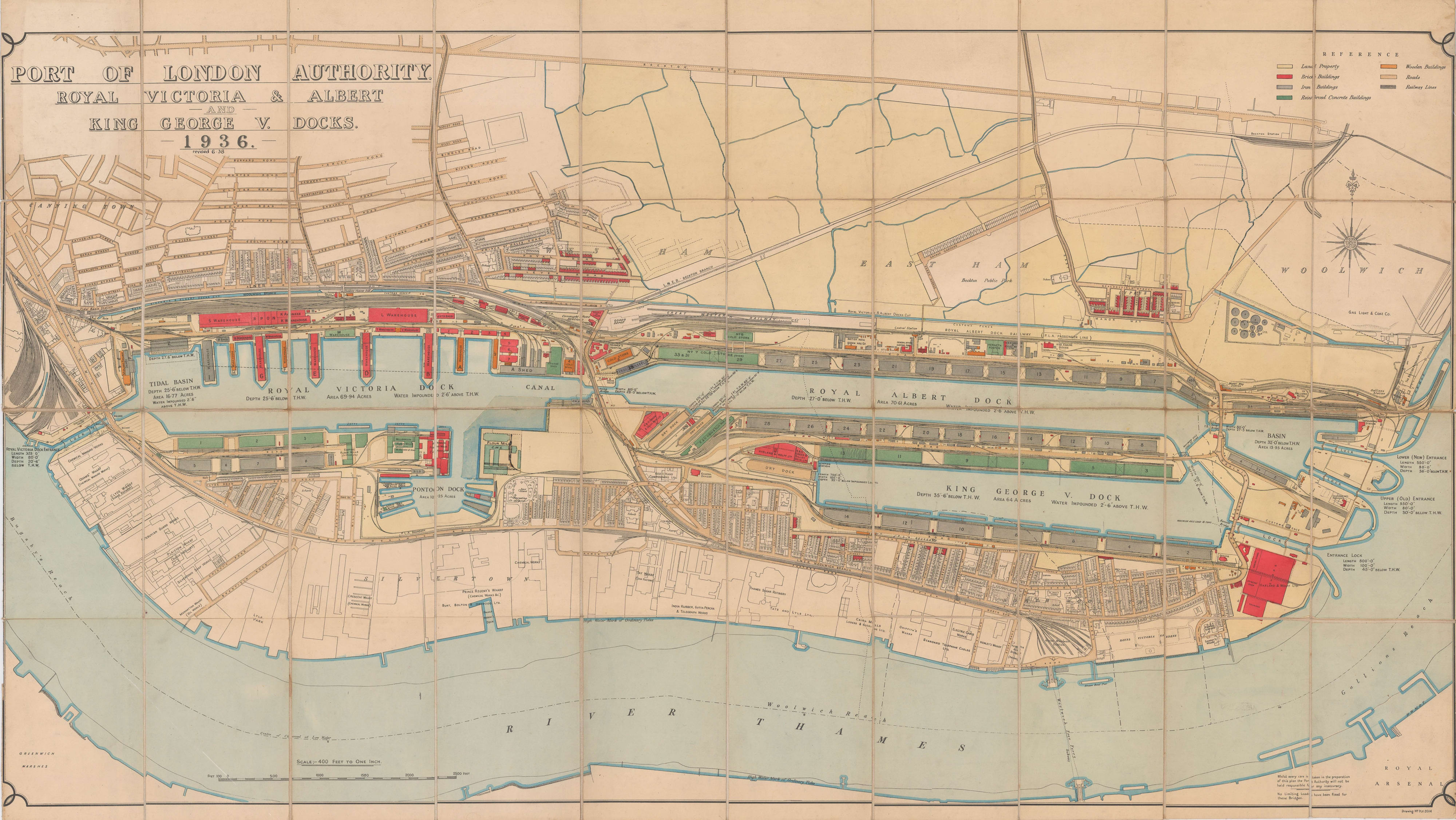 Port of London Authority, Royal Docks Development Plan, 1936 | The Map ...