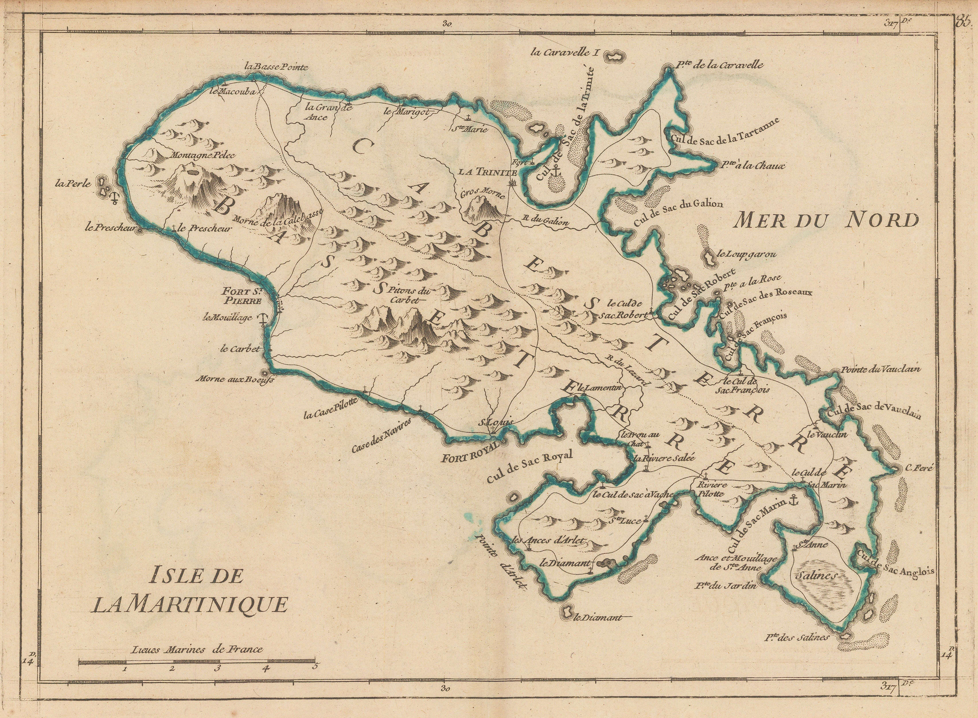 Georges-Louis Le Rouge, Martinique, 1746 | The Map House