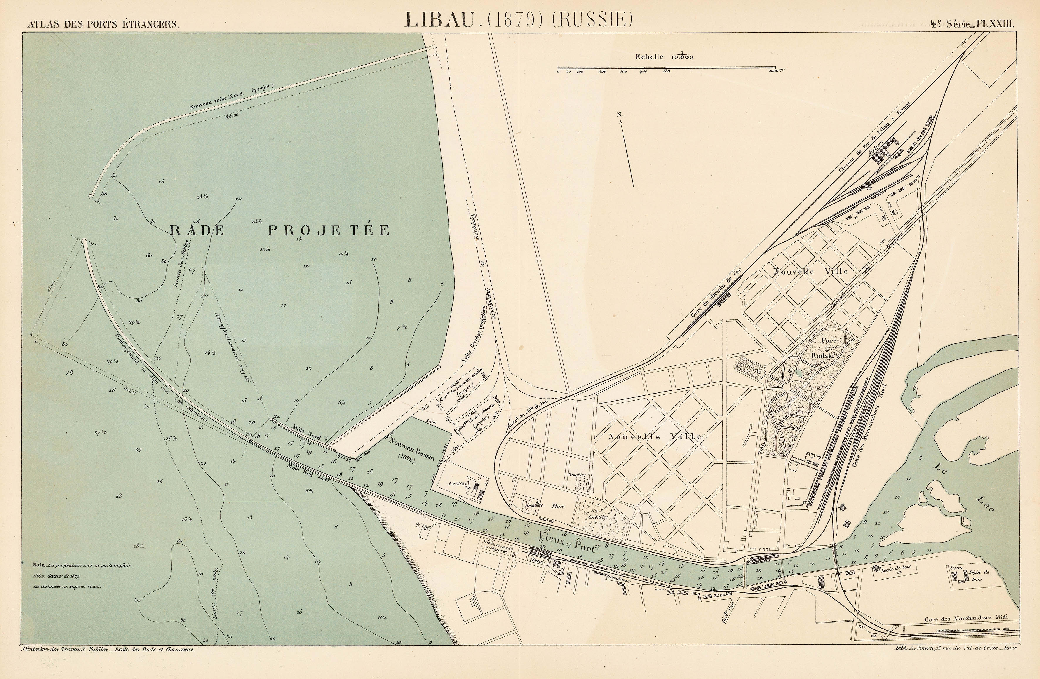 A. Simon, Liepāja (Libau), 1879 | The Map House