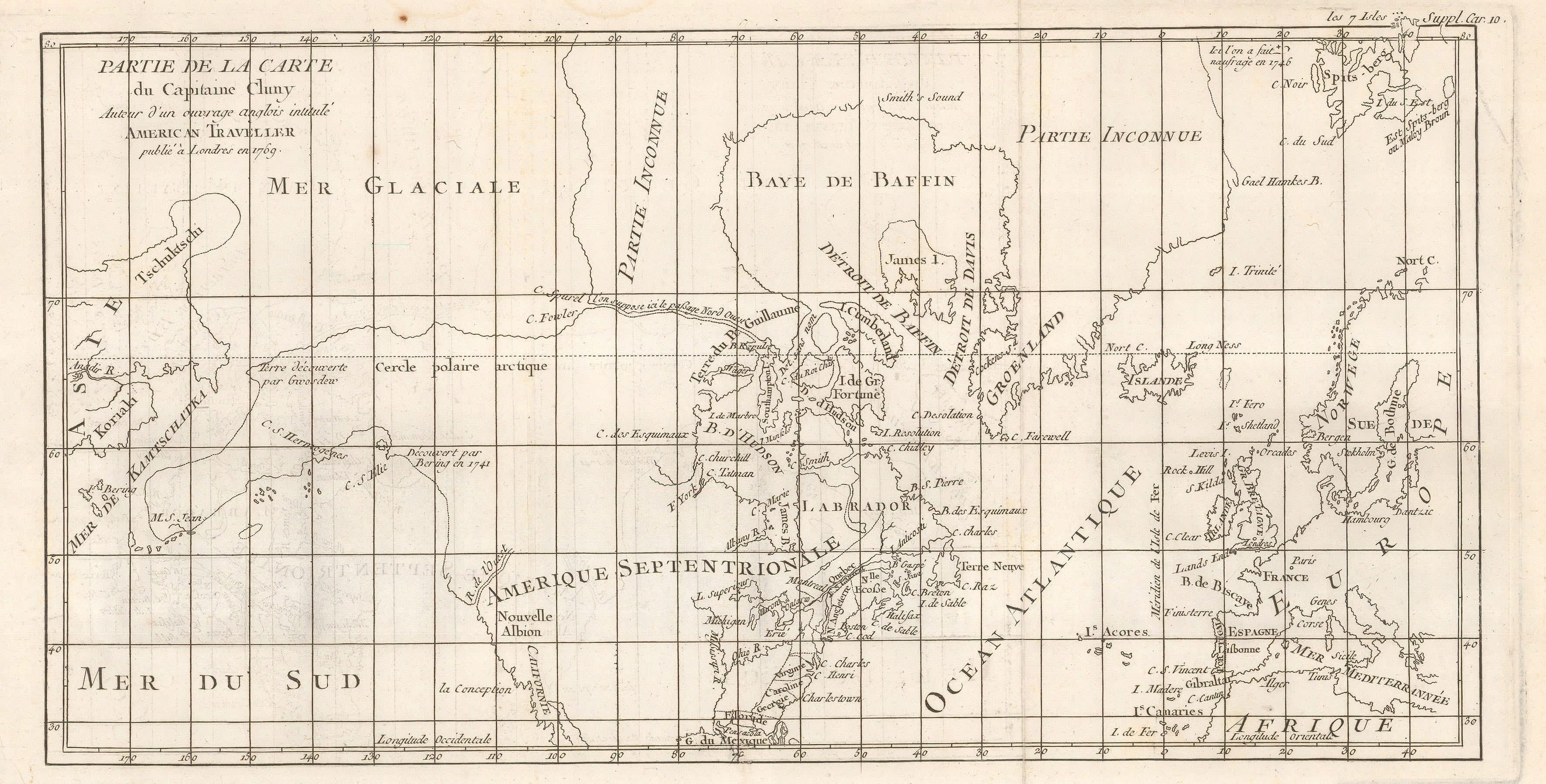 Capt. Alexander Cluny, Detailed exploration map of the Northwest ...