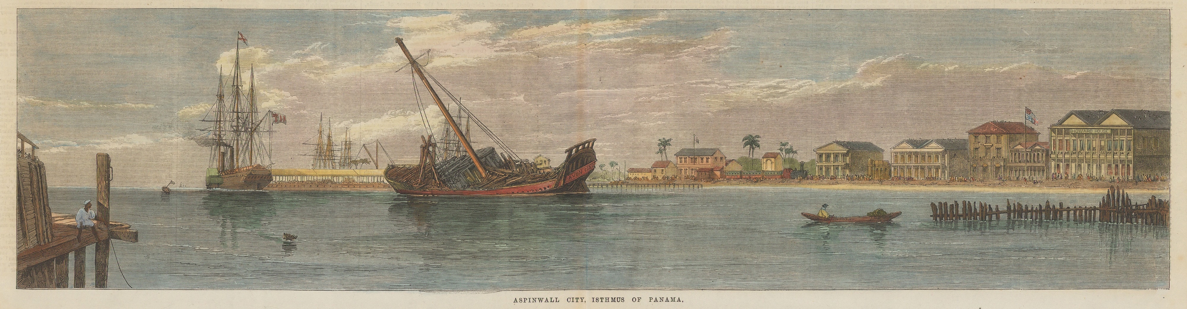 Illustrated London News (ILN), Panama - Colon/Aspinwall City, 1866 ...