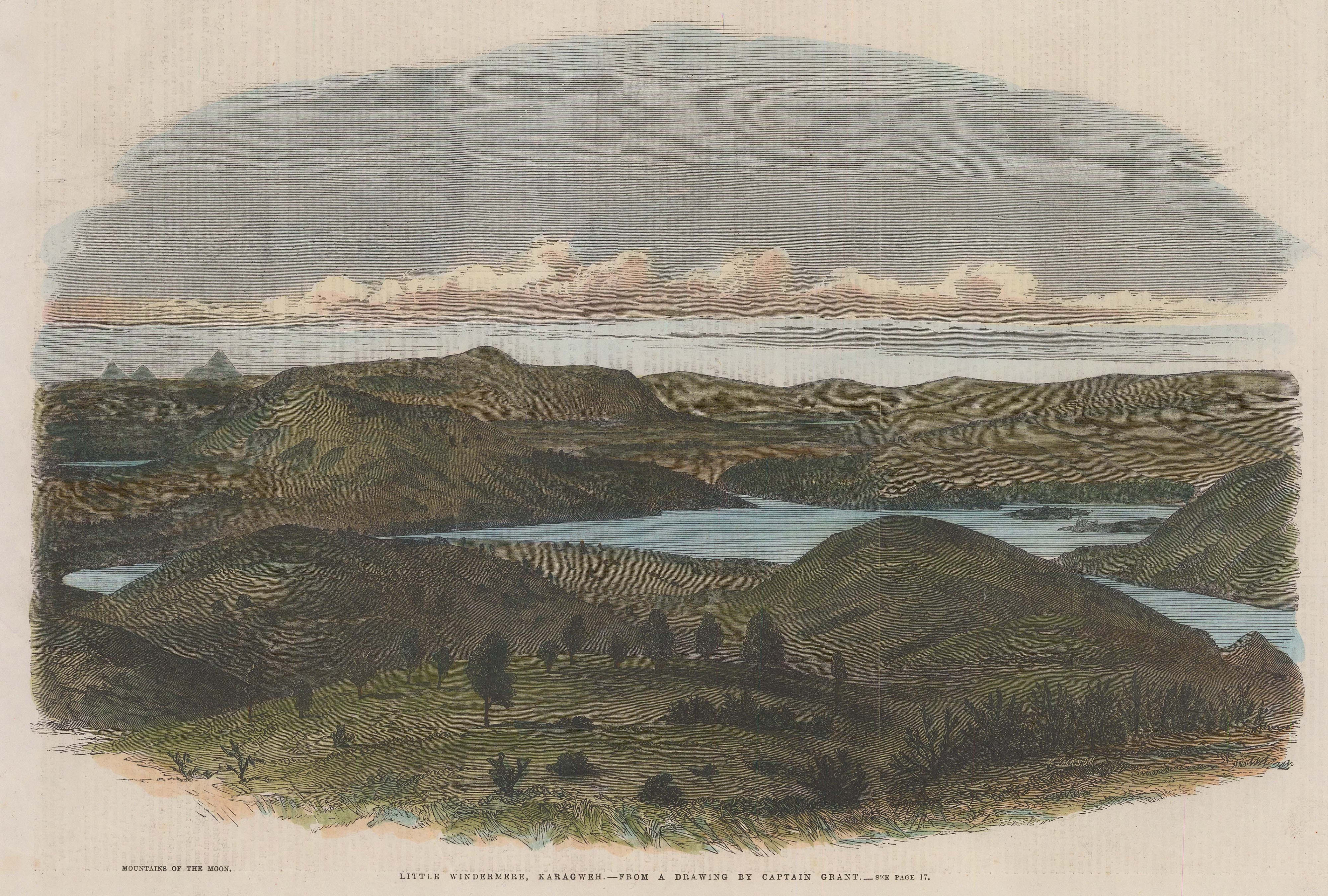 Illustrated London News (ILN), Tanzania - Lake Lwelo, 1863 | The Map House