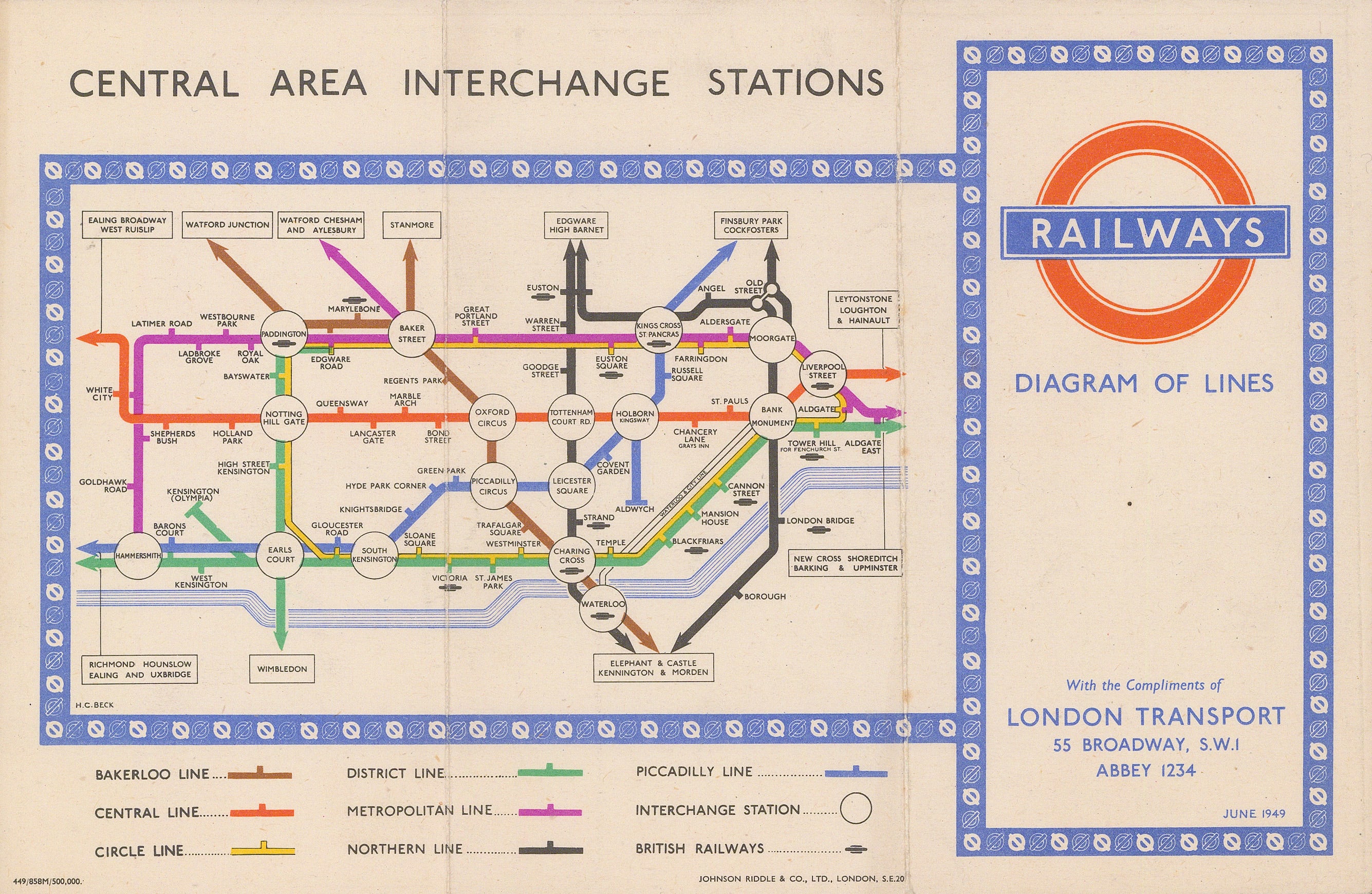 Harry Beck, 1949 | The Map House