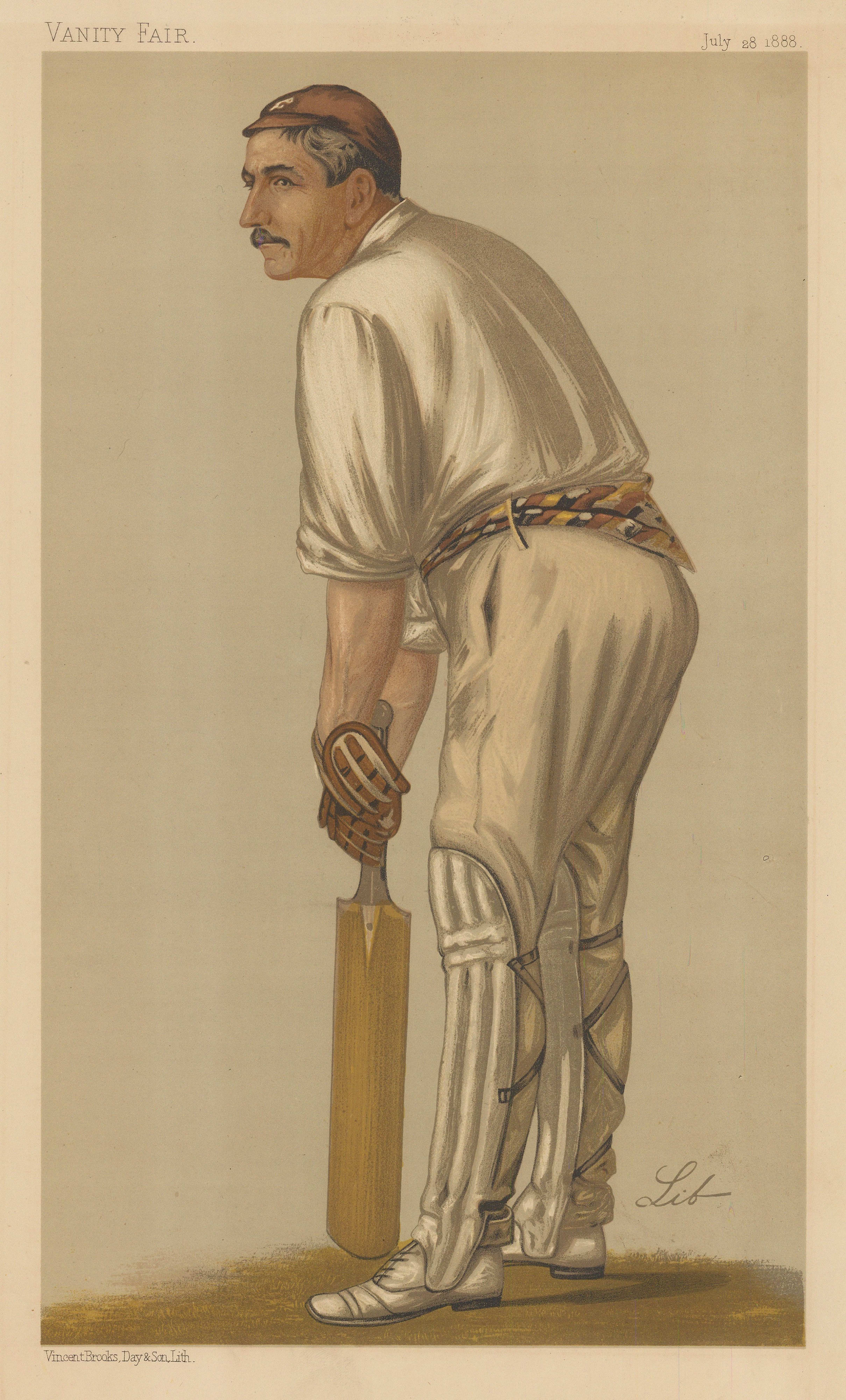 Vanity Fair, Cricket - Portrait, Walker William Read, 1888 | The Map House