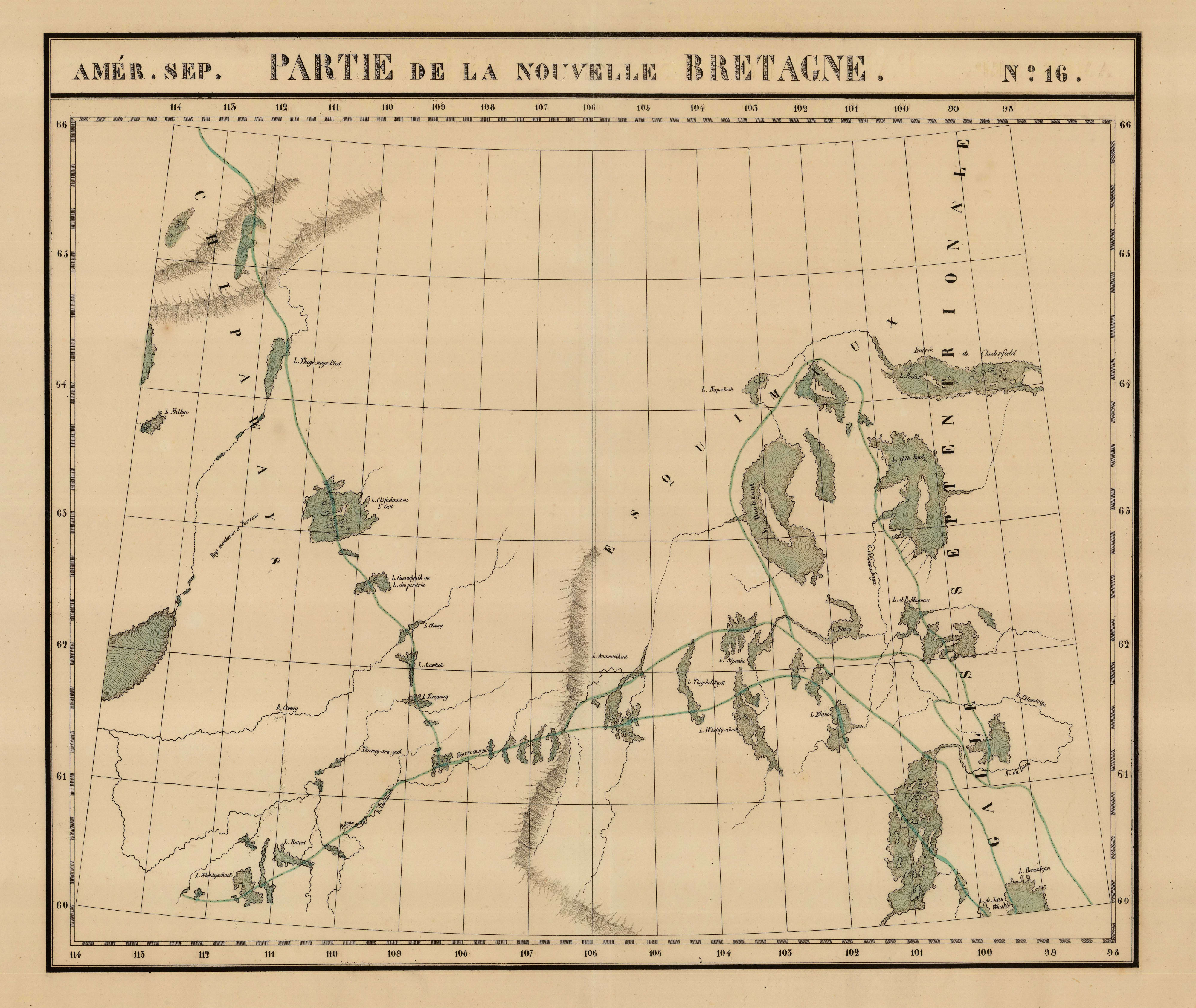 Philippe Vandermaelen, Nunavut west of Chesterfield Inlet, 1827 | The ...