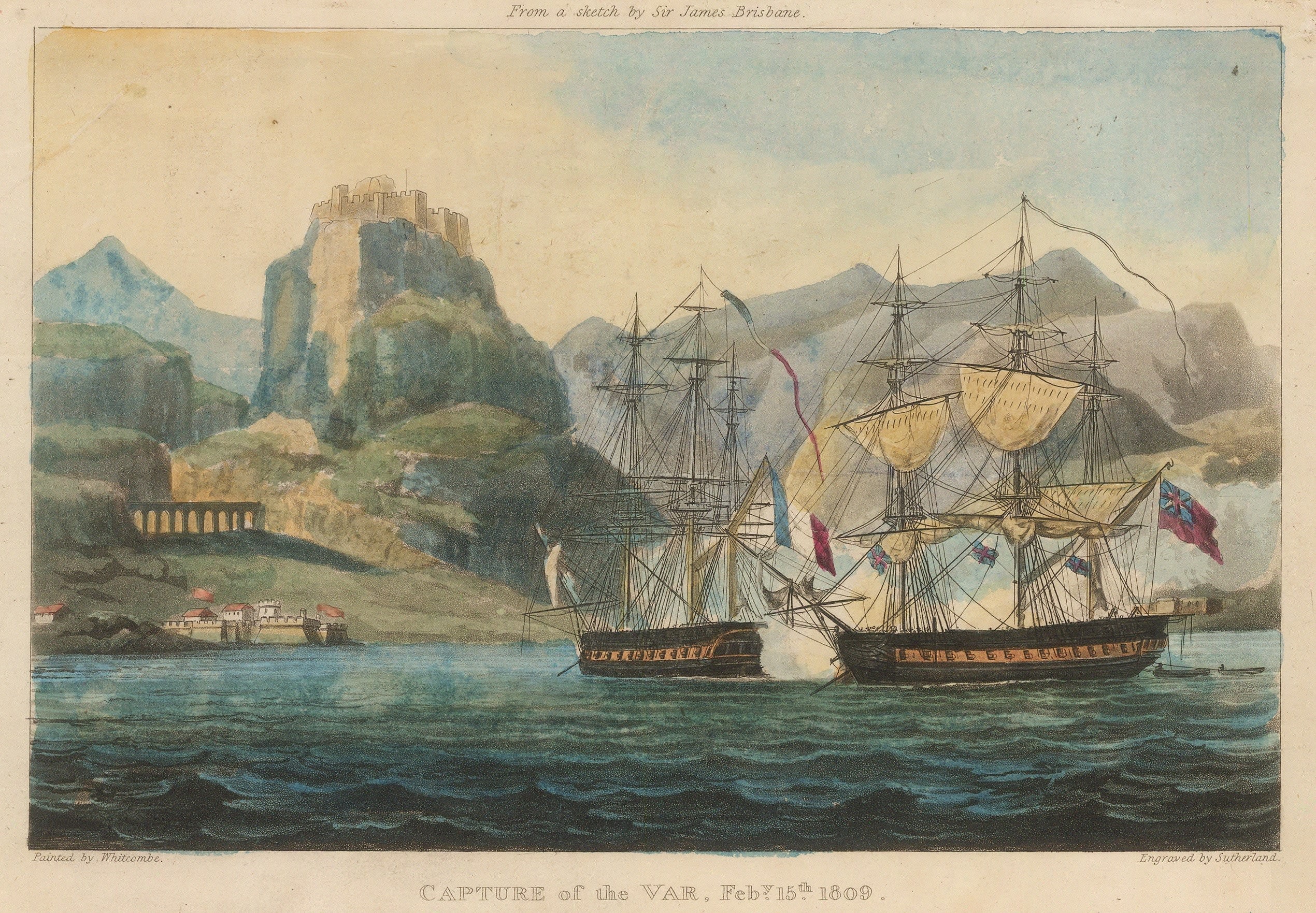 James Ralfe, Capture of The Var, 1820 | The Map House