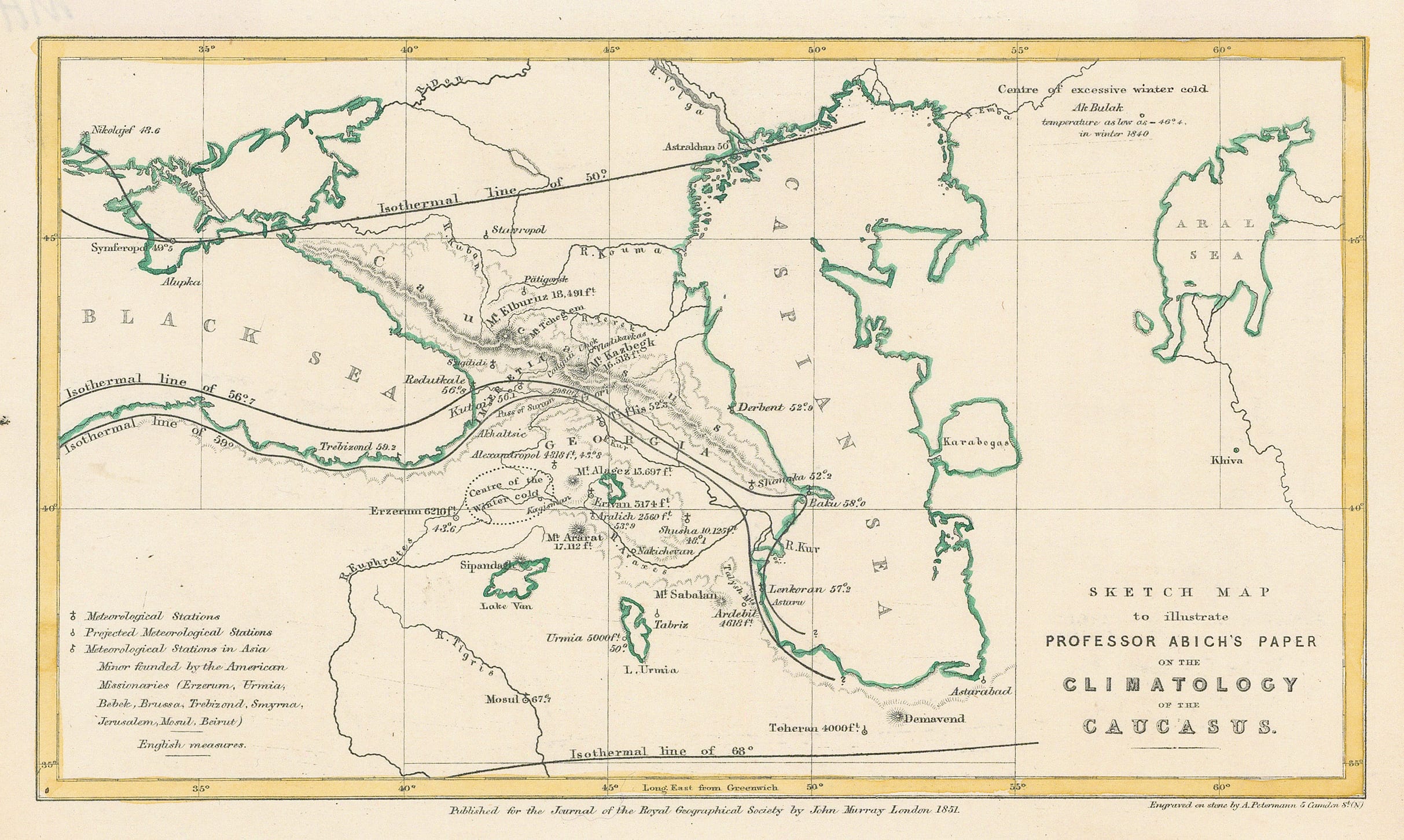 Royal Geographical Society (RGS), Sketch map to Illustrate Professor ...