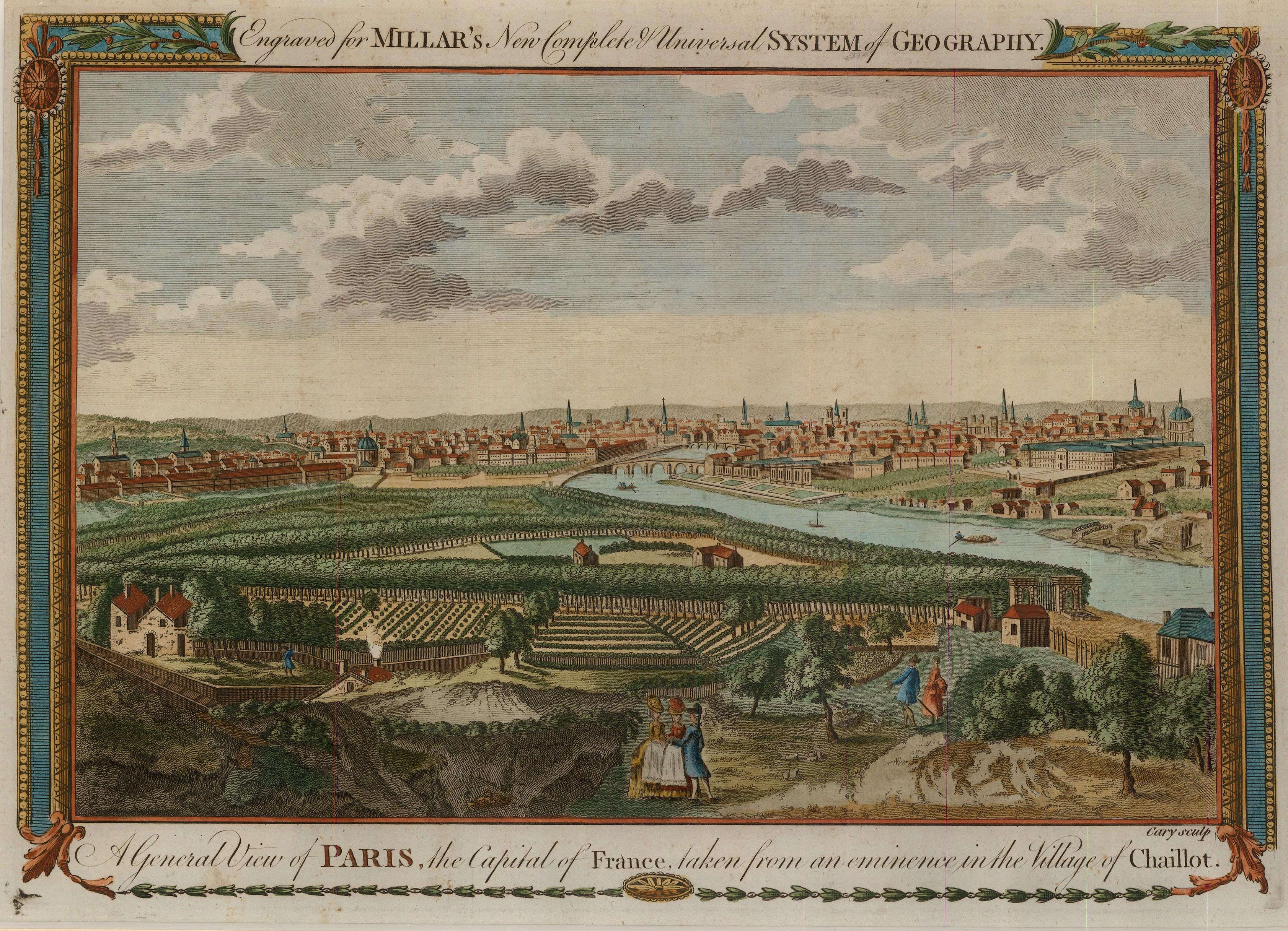 George Henry Millar, France - Paris, 1782 | The Map House