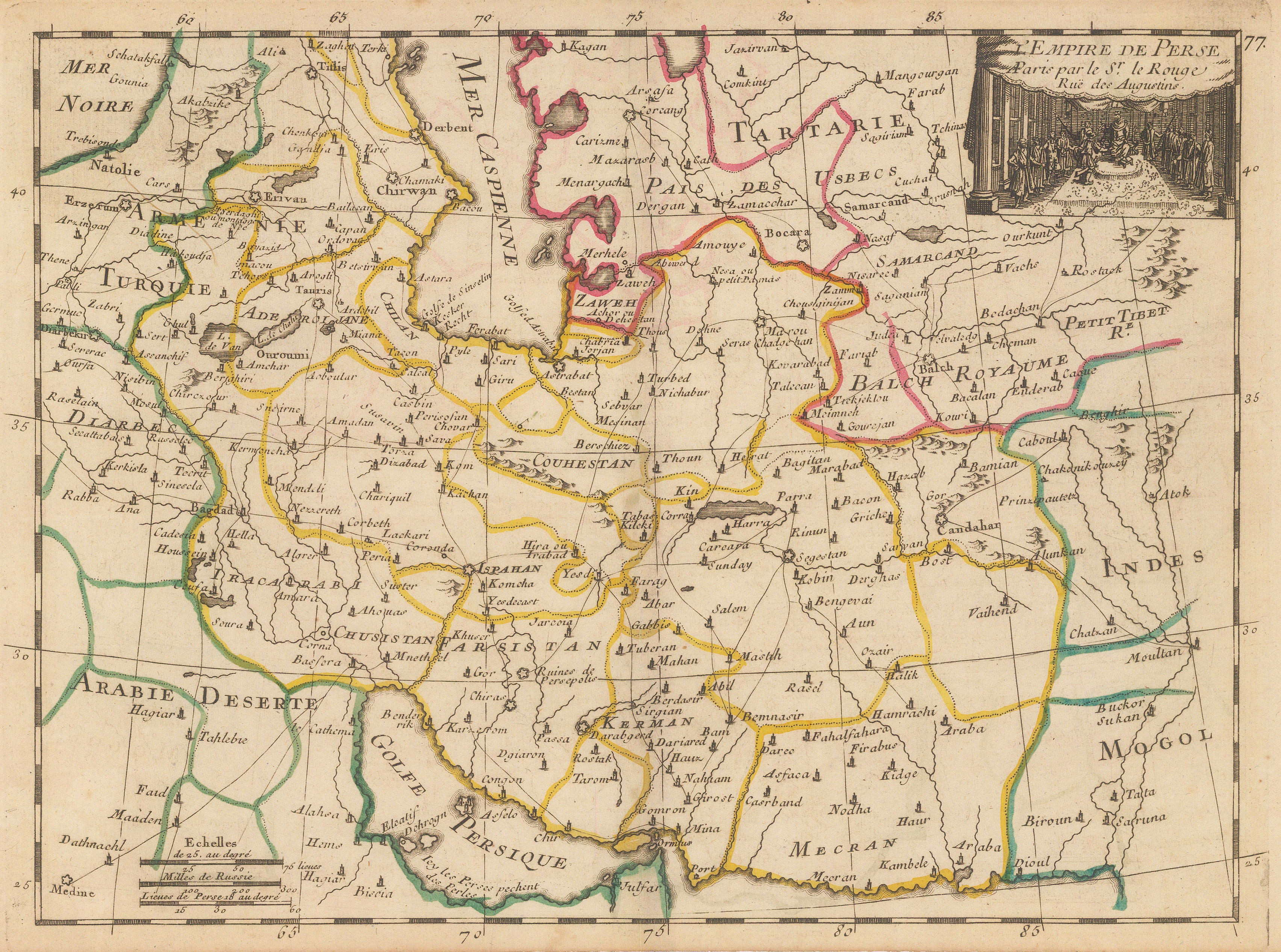 Georges-Louis Le Rouge, L'Empire de Perse, 1746 | The Map House