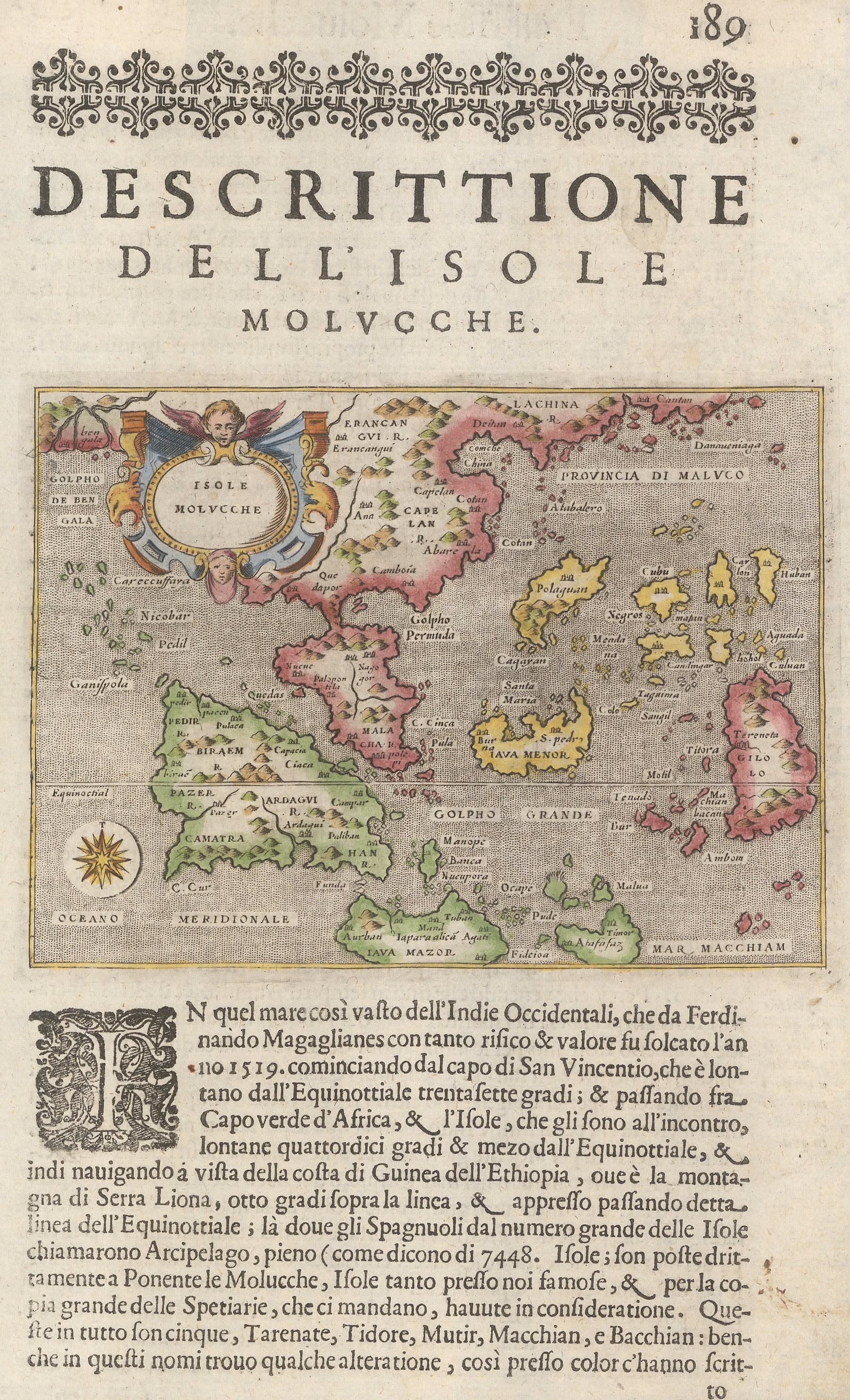Tomaso Porcacchi, Early map of Southeast Asia, 1576 | The Map House ...