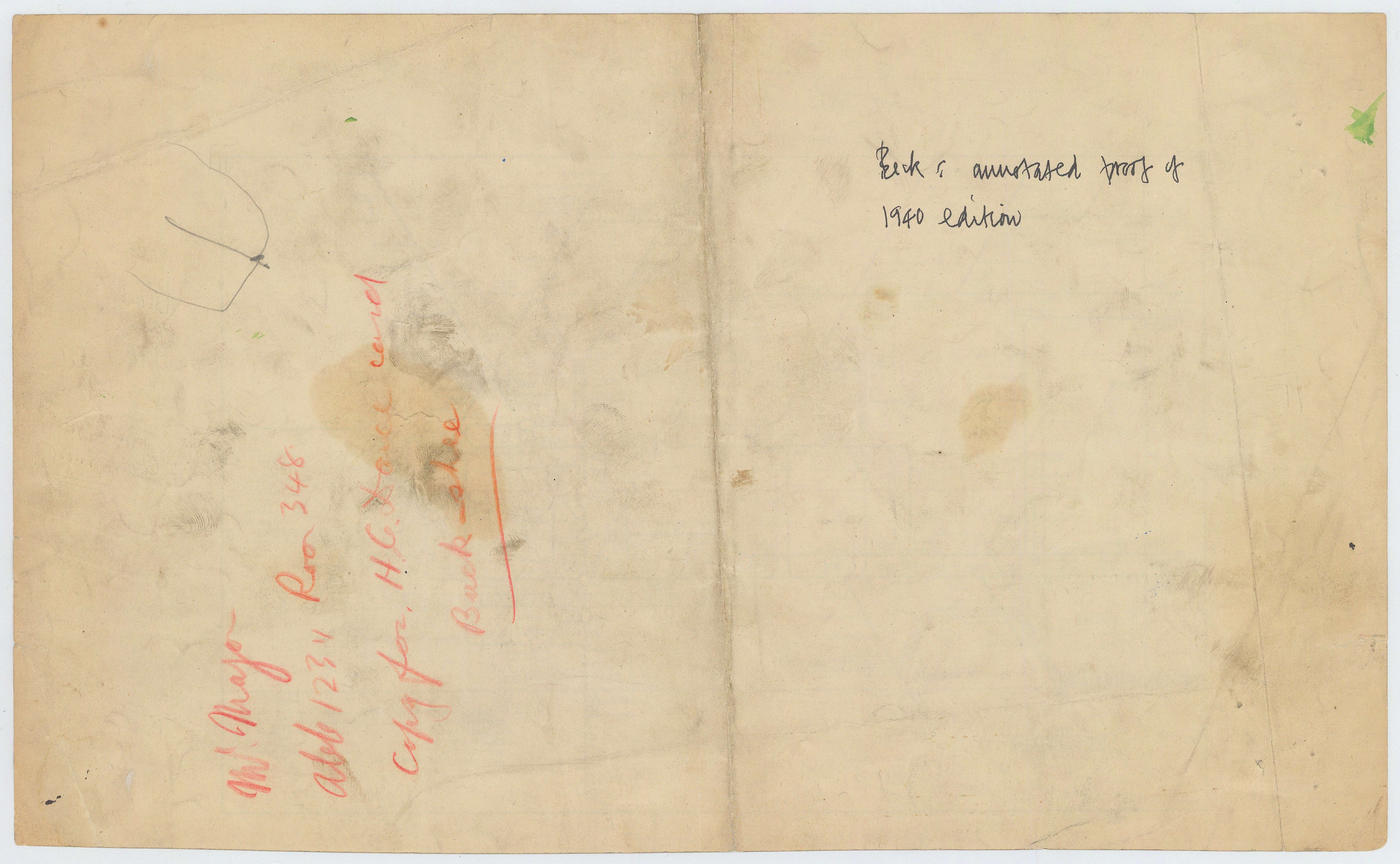 Harry Beck, Unpublished Annotated Proof of 1940 Edition, 1939 | The Map ...