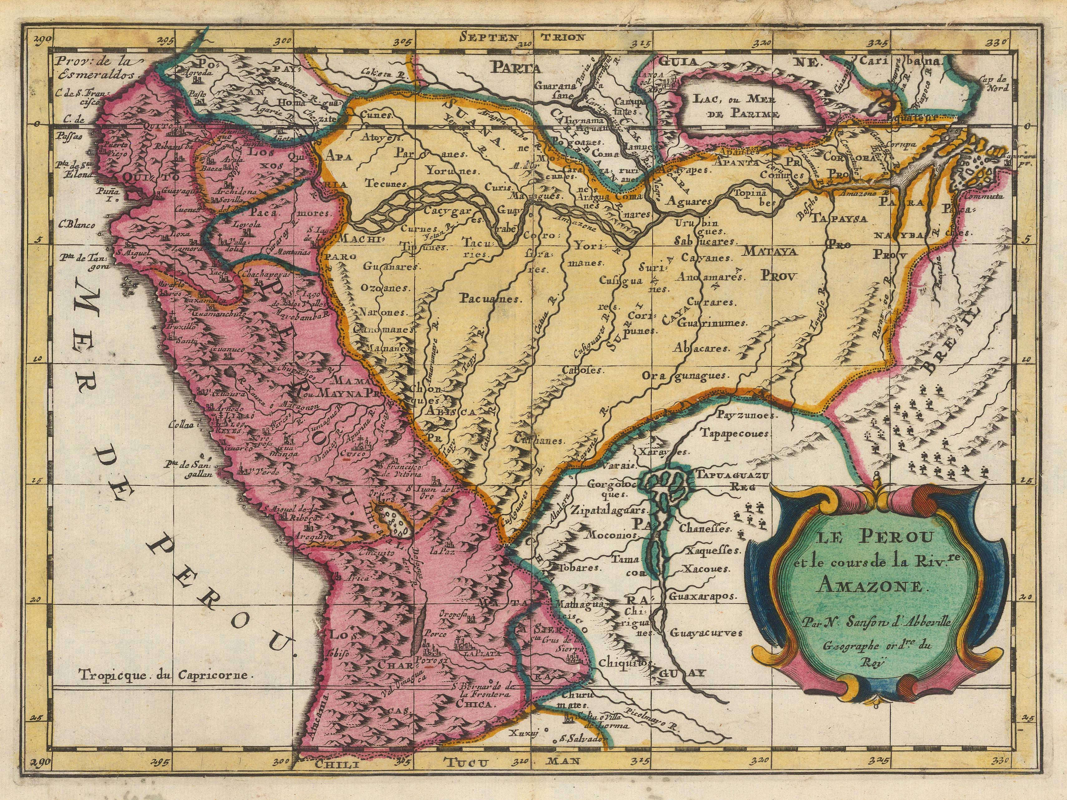 Nicolas Sanson, Peru & the Upper Amazon Basin, 1700 | The Map House