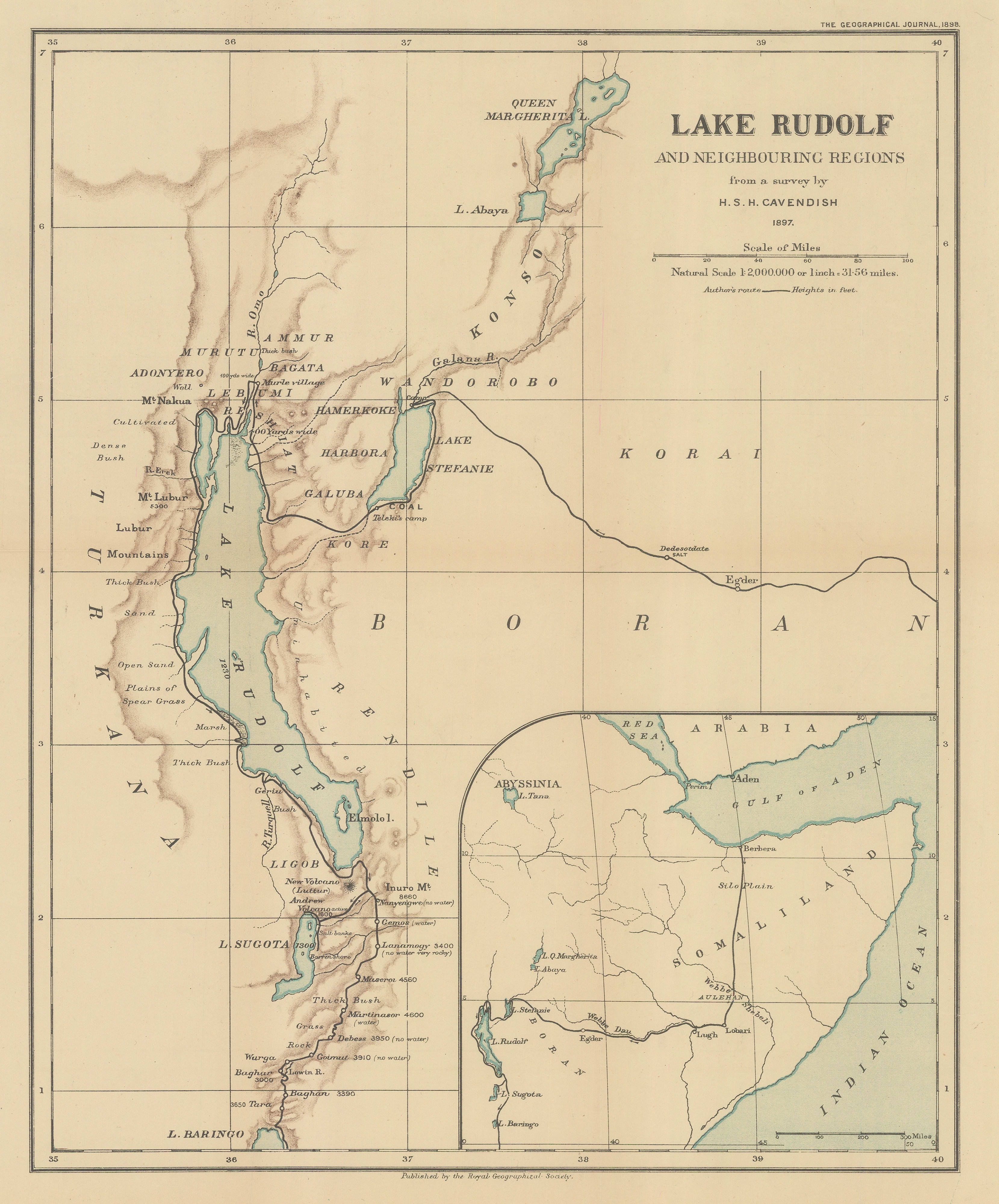 Royal Geographical Society (RGS), Lake Turkana (Rudolf), Kenya, 1898 ...