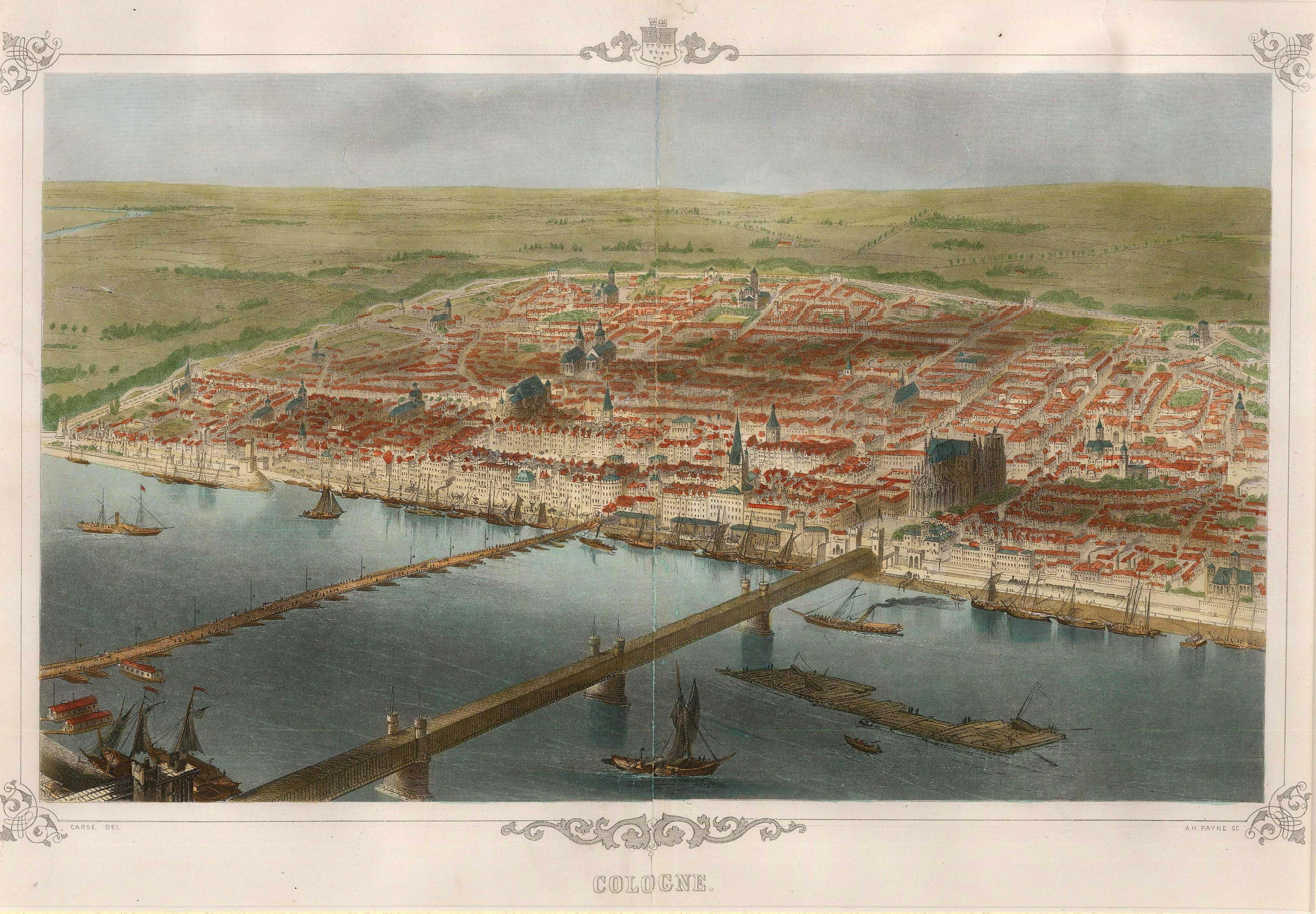 Albert Henry Payne, Germany - Cologne / Köln, 1848 | The Map House
