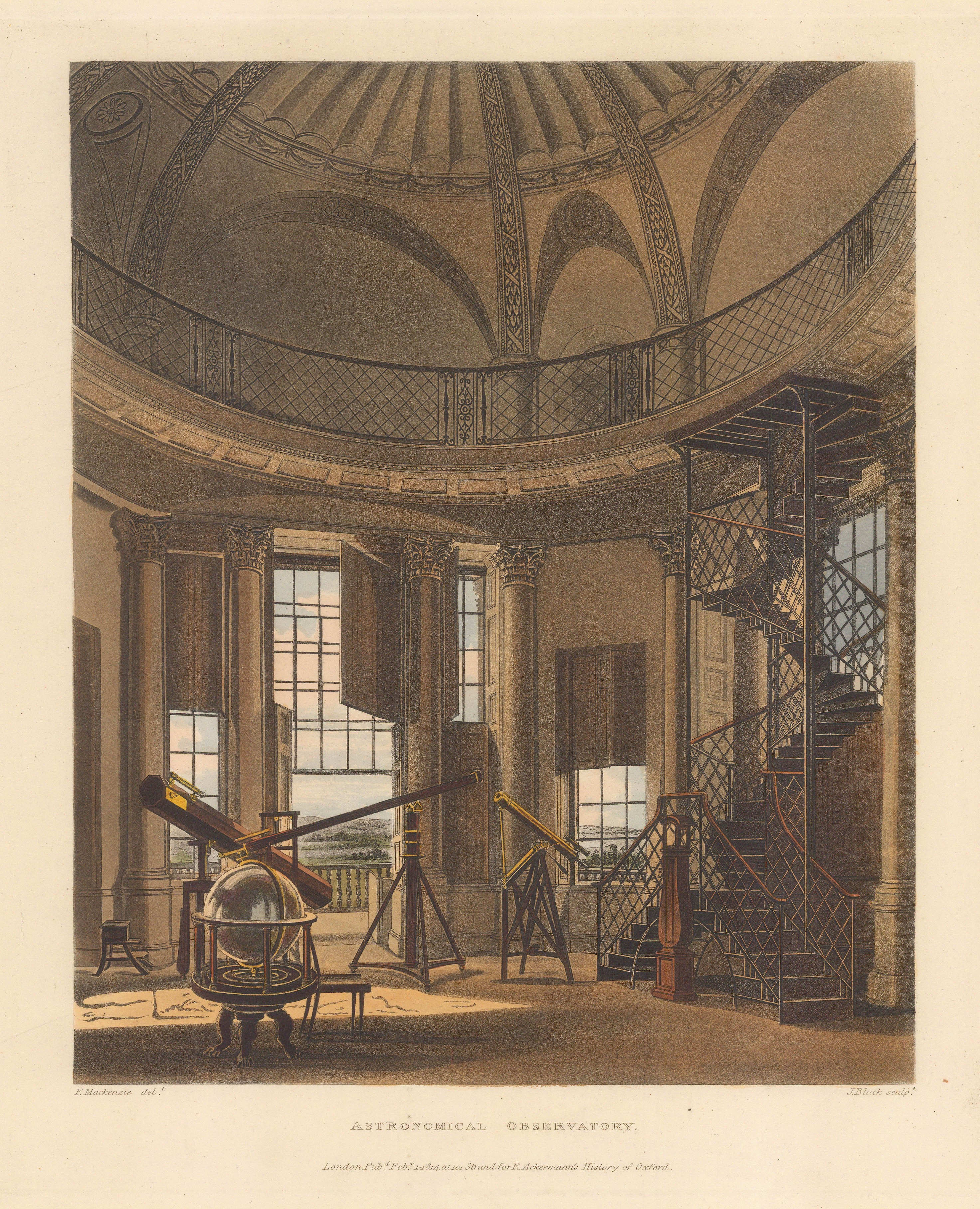 Rudolph Ackermann, Astronomy - Oxford Astronomical Observator, 1814 ...