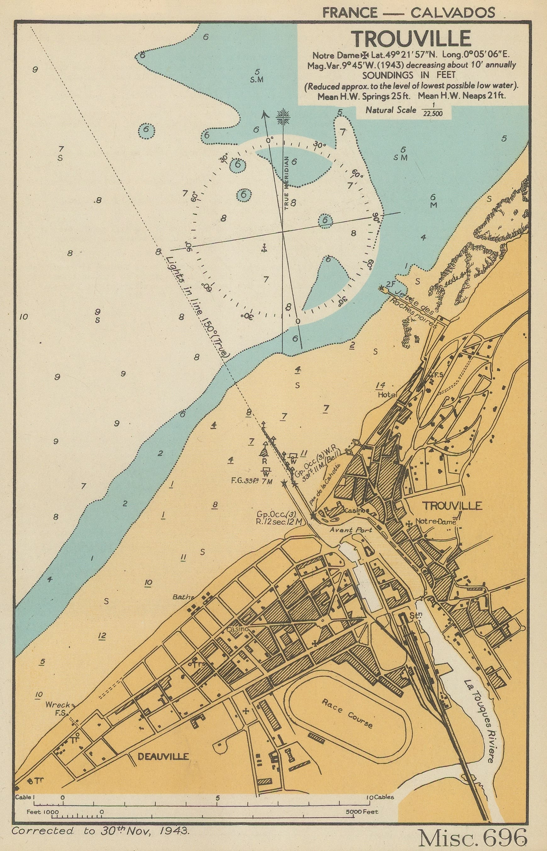 War Office, Trouville, 1943 | The Map House