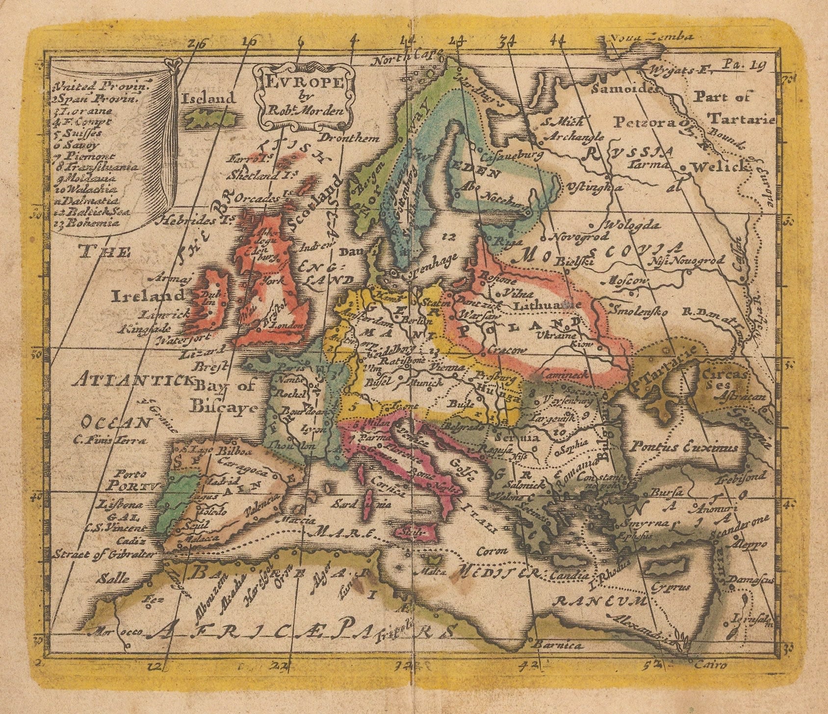 Robert Morden, Europe, 1693 | The Map House