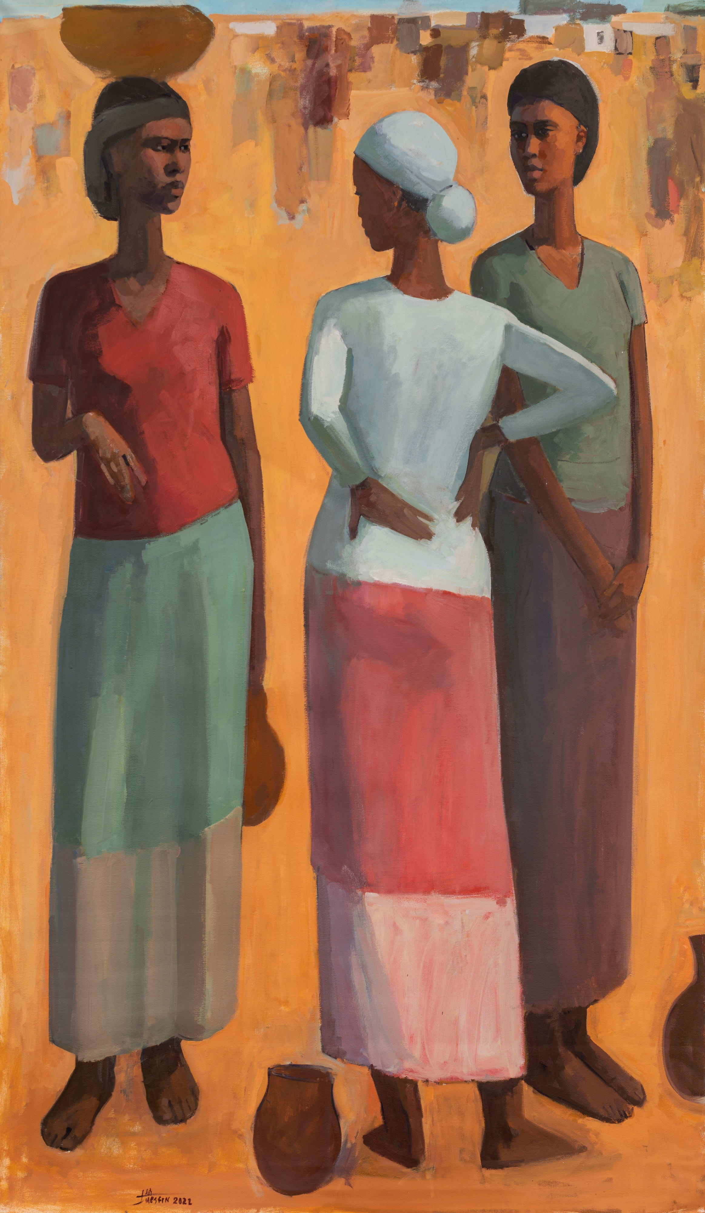 Tadesse Mesfin, Column of Rhythm II, 2022 | Addis Fine Art