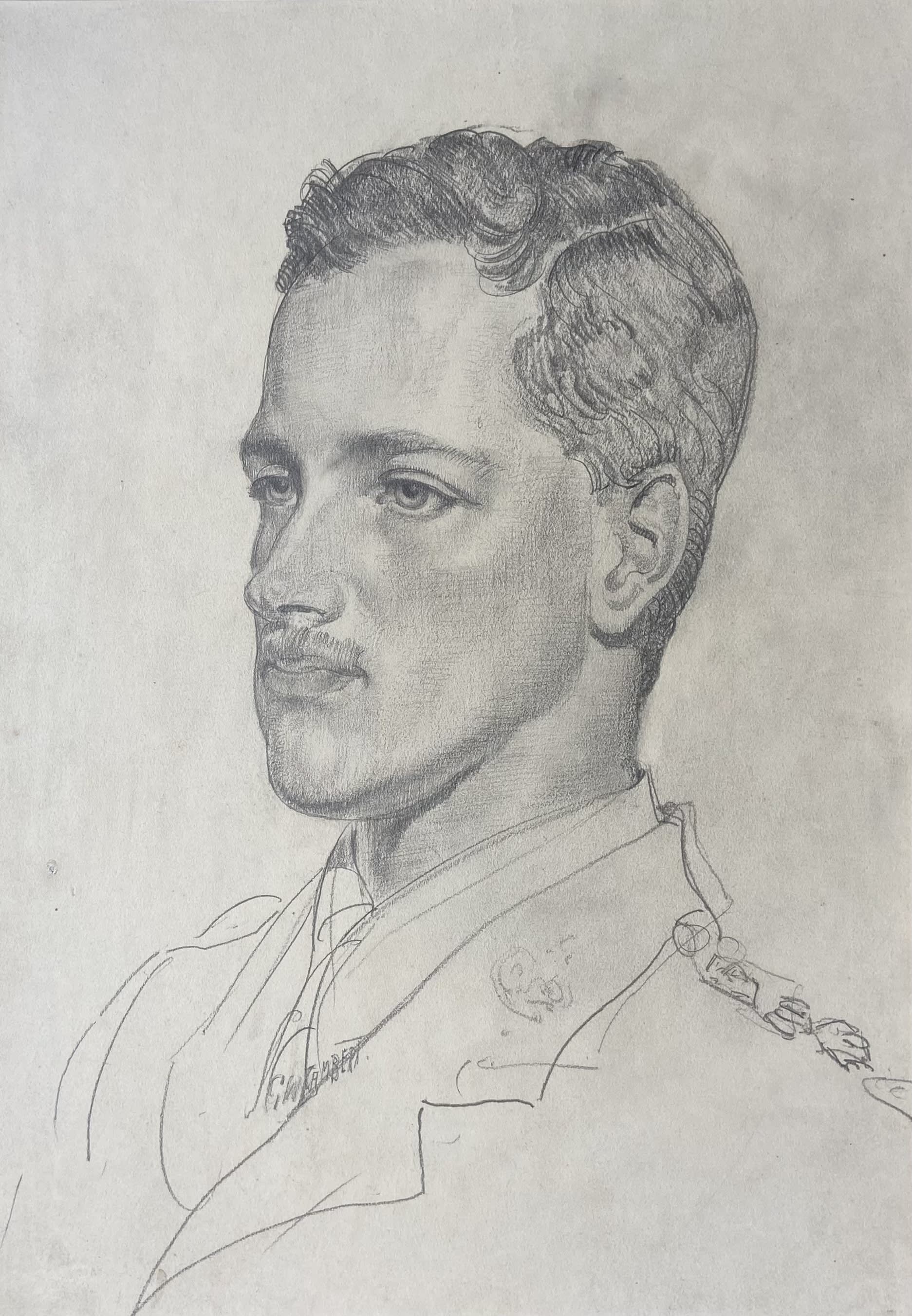 George Washington Lambert (1873-1930), An Officer, 1918 | The Maas Gallery