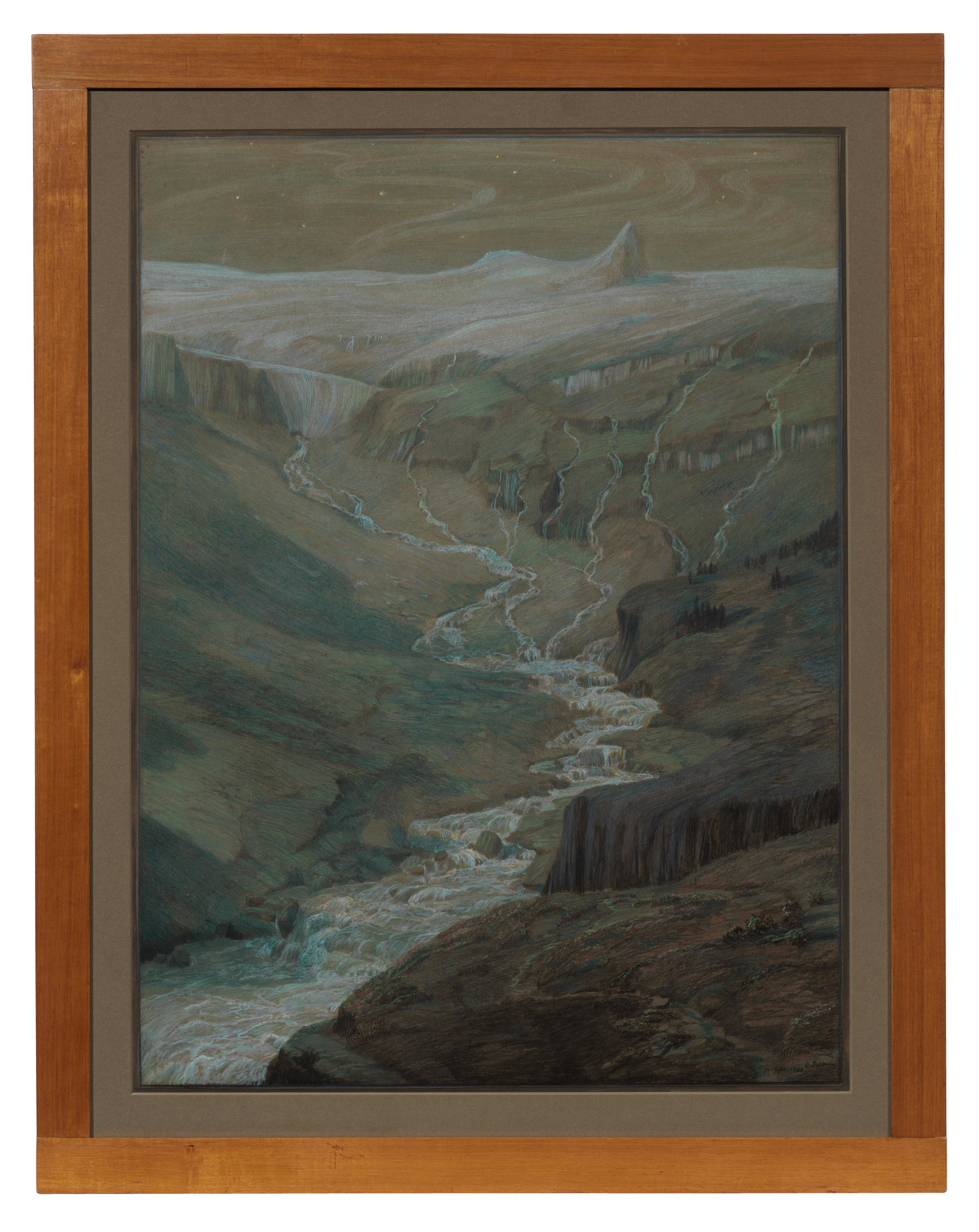 Emilie Mediz-Pelikan (1861-1908), Moonlit Glacier | The Maas Gallery