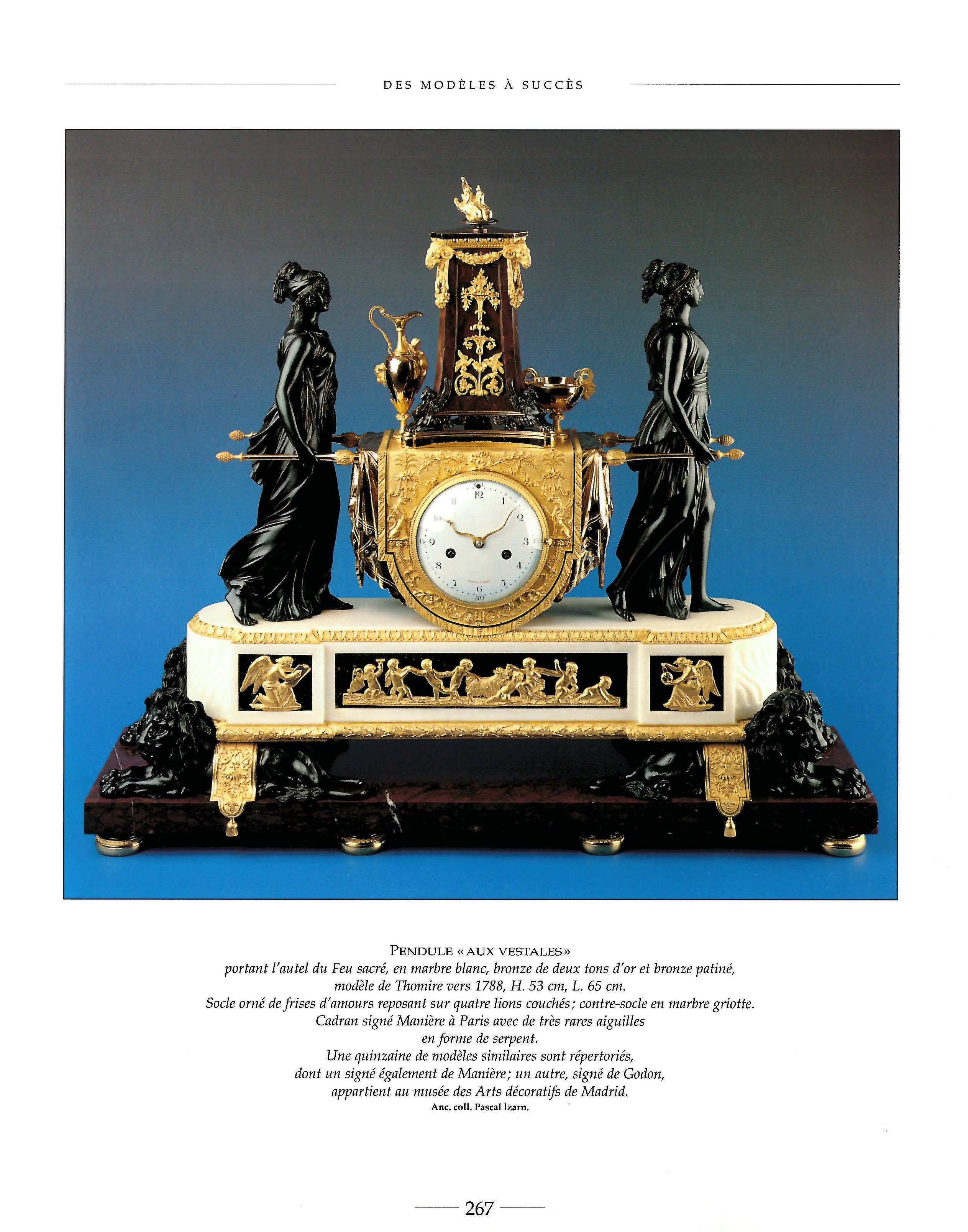 Pierre-Claude Lépine (Raguet-), A Louis XVI mantel clock representing ...