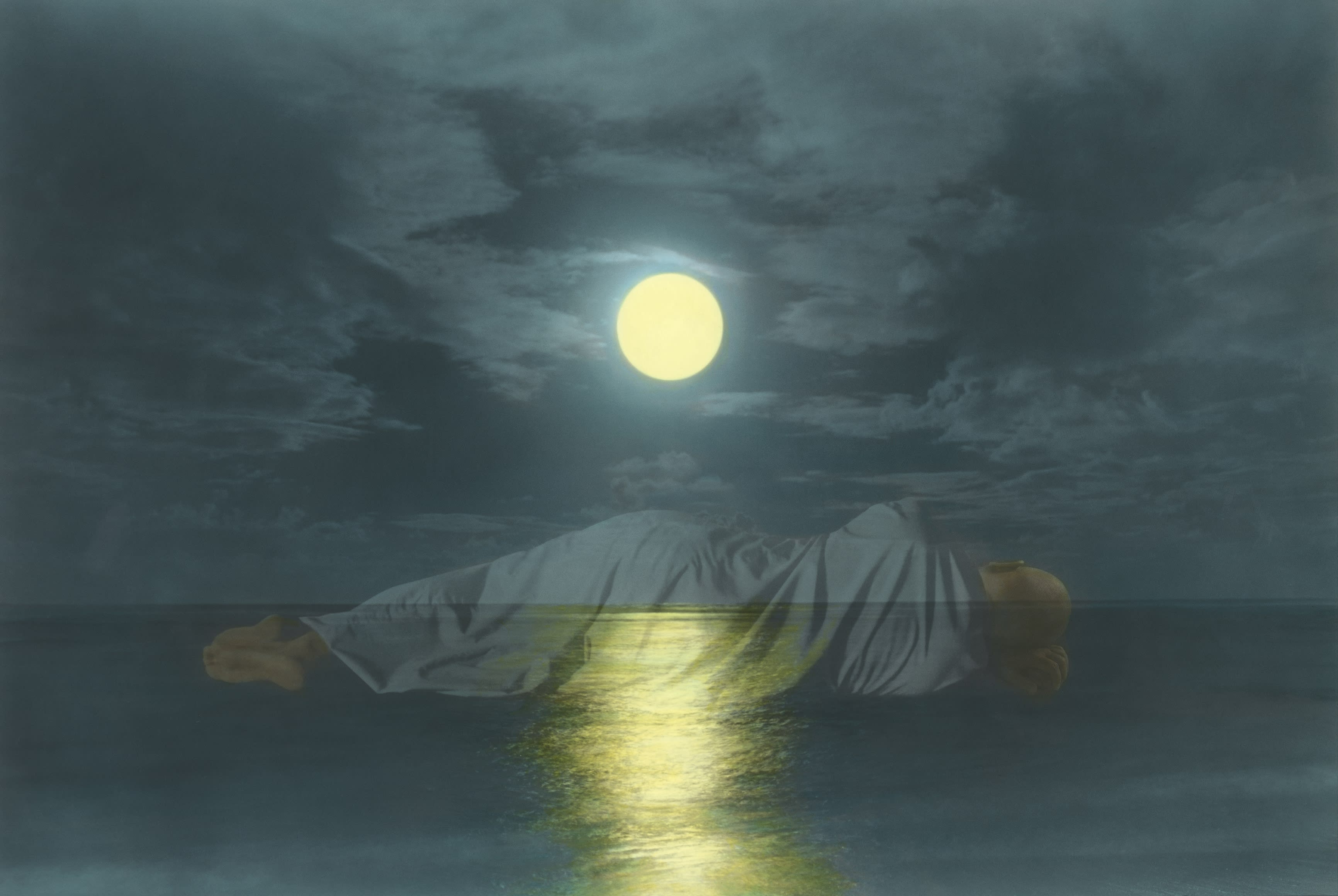 Youssef Nabil, Self-portrait with the Moonlight, 2021 | The Third Line