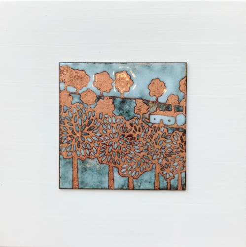 Janine Partington | Enamel Panels | Sarah Wiseman Gallery