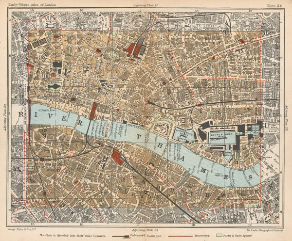 Central London & The City | The Map House
