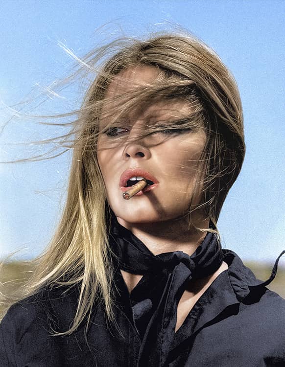 Terry O'Neill, Brigitte Bardot (Colourised), 1971 | Maddox Gallery