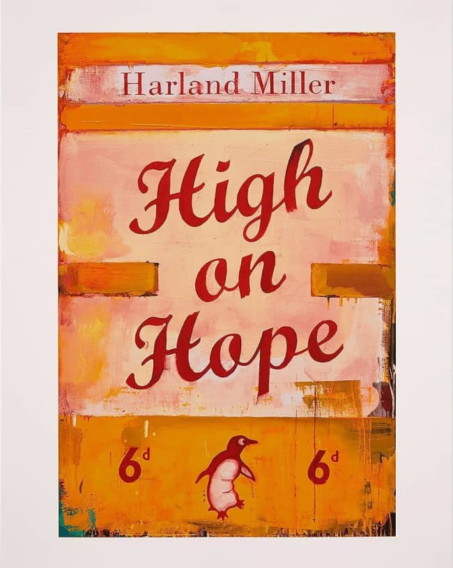 Harland Miller, High on Hope, 2019 | Maddox Gallery