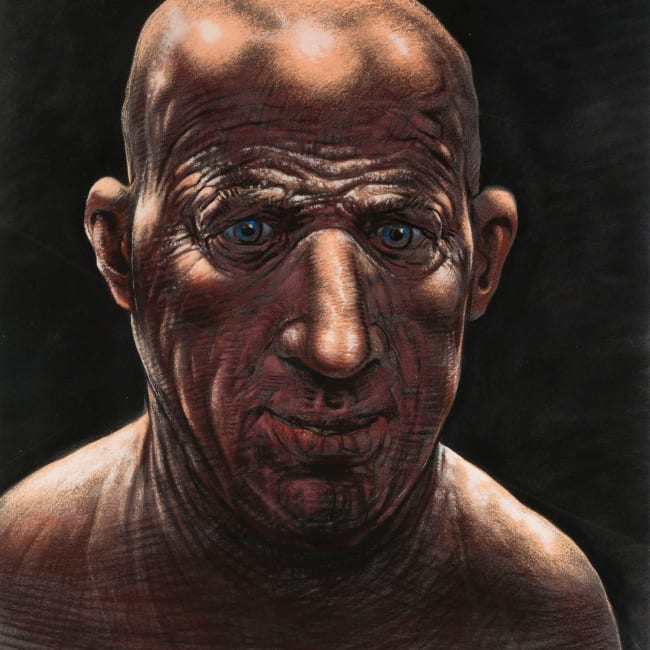 Peter Howson, Self Portrait Repentant, 2001 | Flowers Gallery