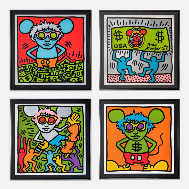 Keith Haring , Andy Mouse , 1986 | Halcyon Gallery