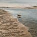 Sarah Spencer, Estuary and Dog | NEAC | New English Art Club