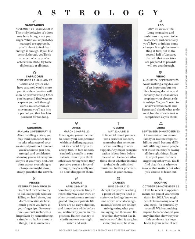 Harper's Bazaar Horoscope - Chris Lyter 'Ether' | Eclectic Gallery